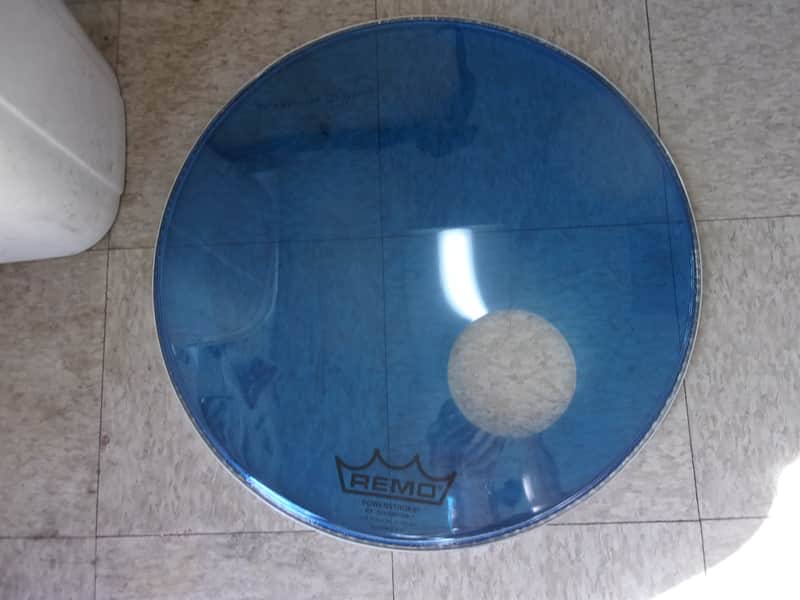 Remo Emperor Resonator Colortone Blue Bass Drum Head 22" | Reverb