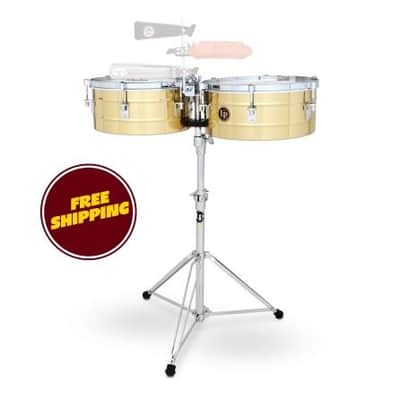 LP Tito Puente 14" and 15" Timbales - Brass | Reverb