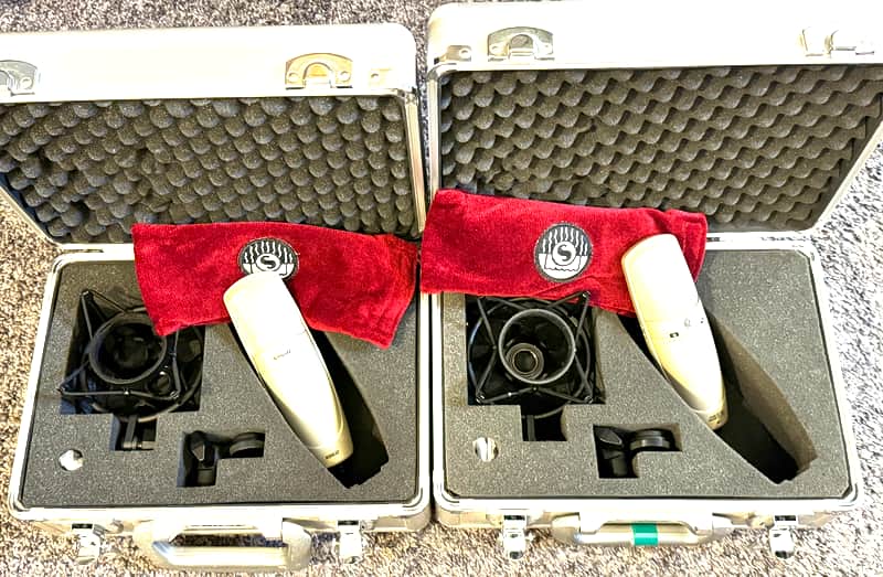 Shure KSM32 Cardioid Condenser Microphone - PAIR - Silver | Reverb