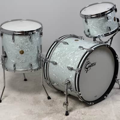 Gretsch 20/12/14" USA Custom Drum Set - White Marine Pearl | Reverb