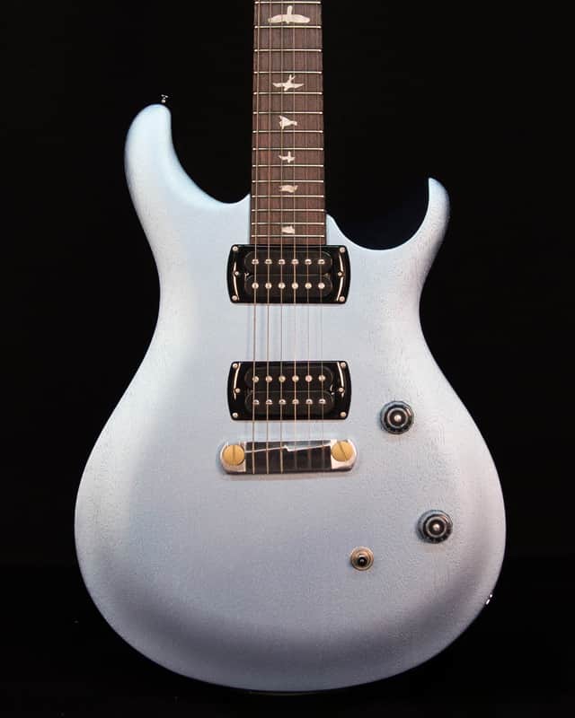 PRS SE CE24 Standard Stoptail Satin, Ice Blue Metallic | Reverb