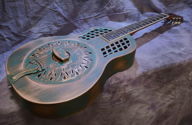 Duolian Metal Resonator Guitar - Relic Brass Body | Reverb