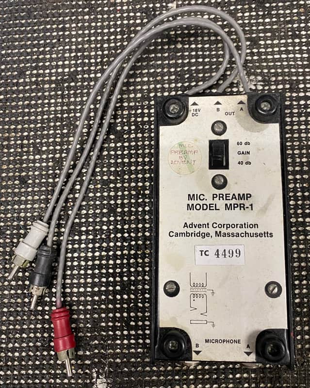 Advent MPR-1 Microphone Preamp | Reverb