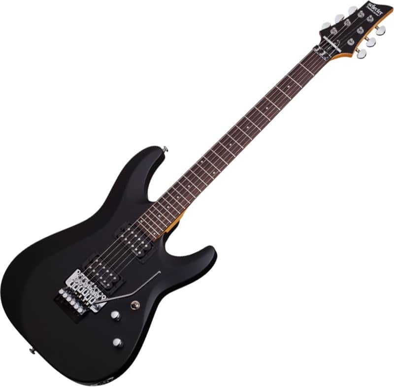Schecter C-6 FR Deluxe Electric Guitar Satin Black | Reverb