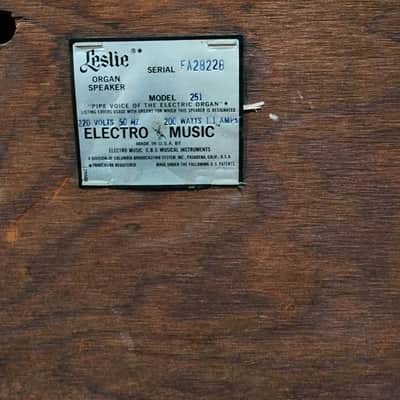 Leslie Speaker model 147/600/251, Rotosonic 715 - wood | Reverb UK