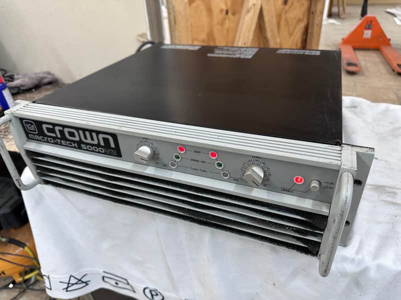 Crown Macro-Tech 5002VZ 2 Channel Power Amplifier - Tested & | Reverb