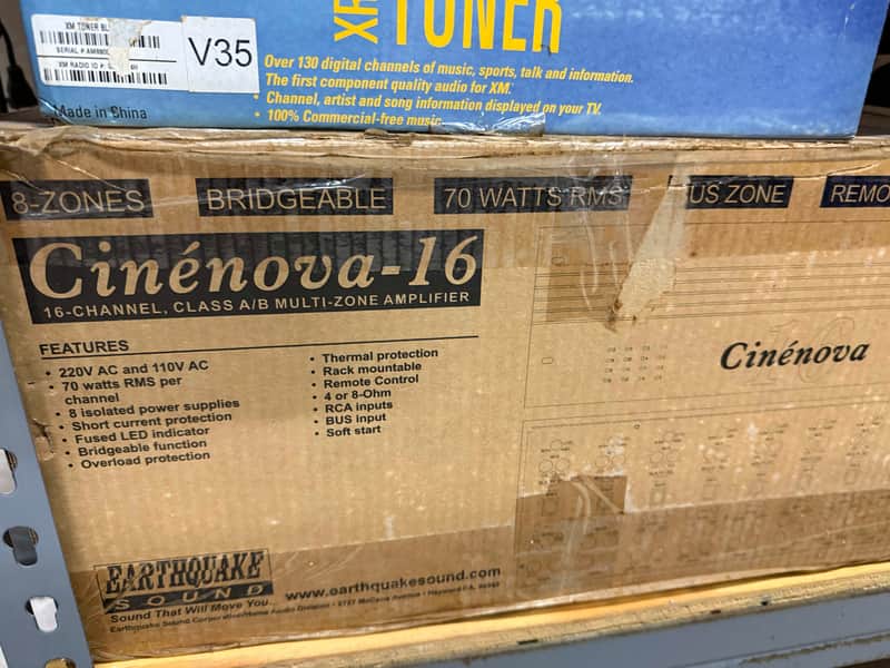 Cinenova-16 16-Channel Amplifier Earthquake Sound 70 Watts | Reverb