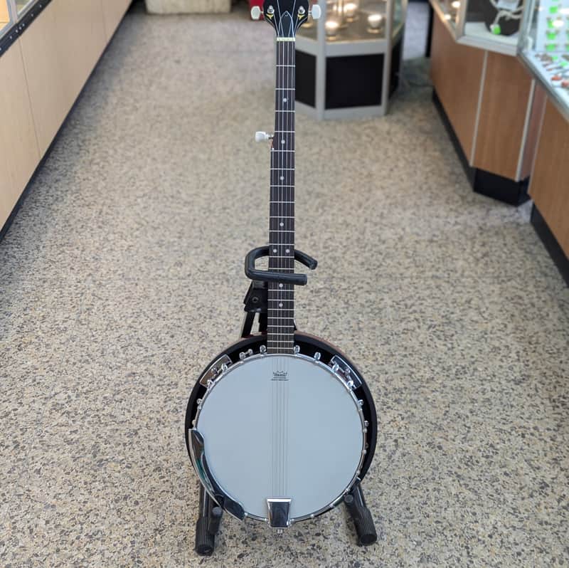 Hohner HB-25 5 StringsResonator Black Banjo String Bridge | Reverb