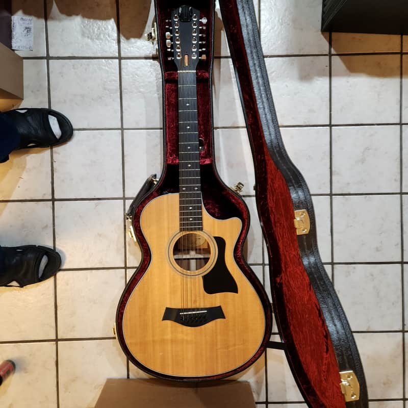 Taylor 352ce 12-Fret 12 string guitar 2018 - Natural - Sapele | Reverb