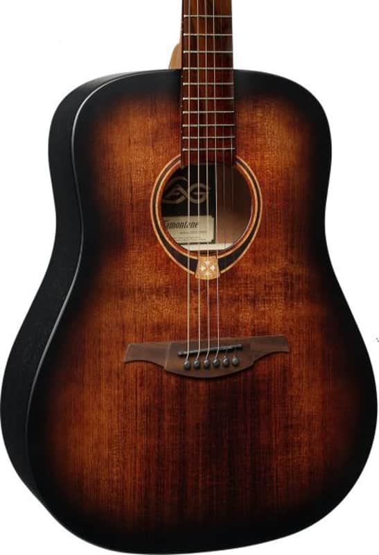 LÂG T70D B&B | Dreadnought Black & Brown. New with Full | Reverb