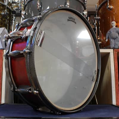 1990s Gretsch 5x14 Broadkaster Snare Drum in Satin Cherry | Reverb