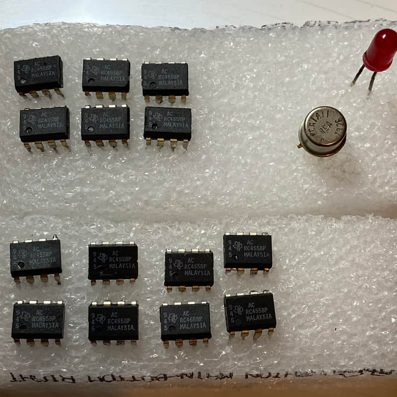 (2 x) RC4558P TI Malaysia 1979 op-amp Ibanez TS 808 TS | Reverb Canada