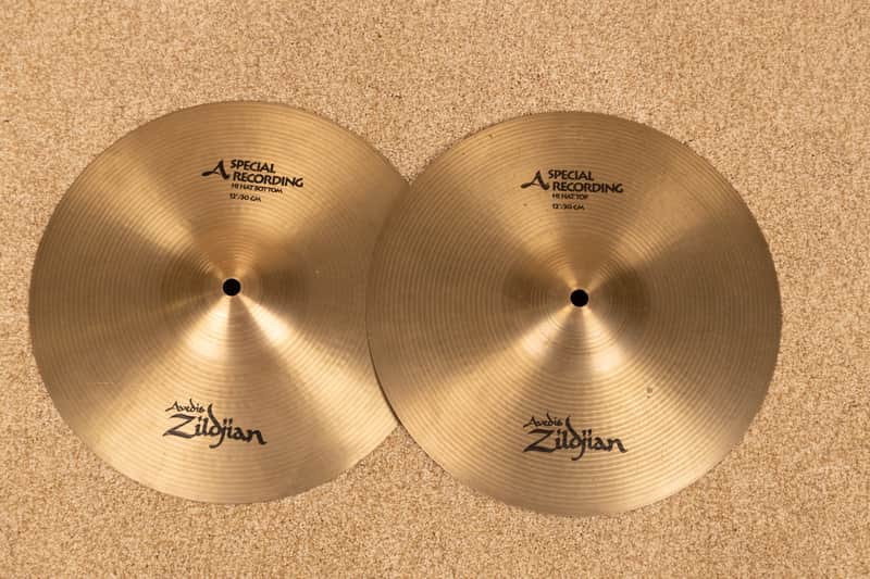 Zildjian A 12" Special Recording Hi Hat Cymbals 703g 635g | Reverb