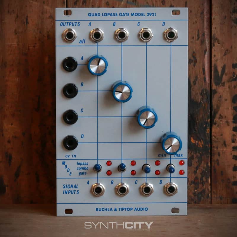 Tiptop Audio Buchla Model 292t Quad Lopass Gate w/ Vactrols | Reverb