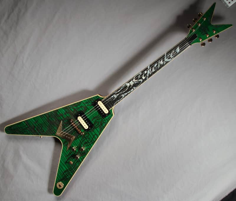 DEAN USA 2012 SCHENKER BROTHERS V Trans Green | Reverb