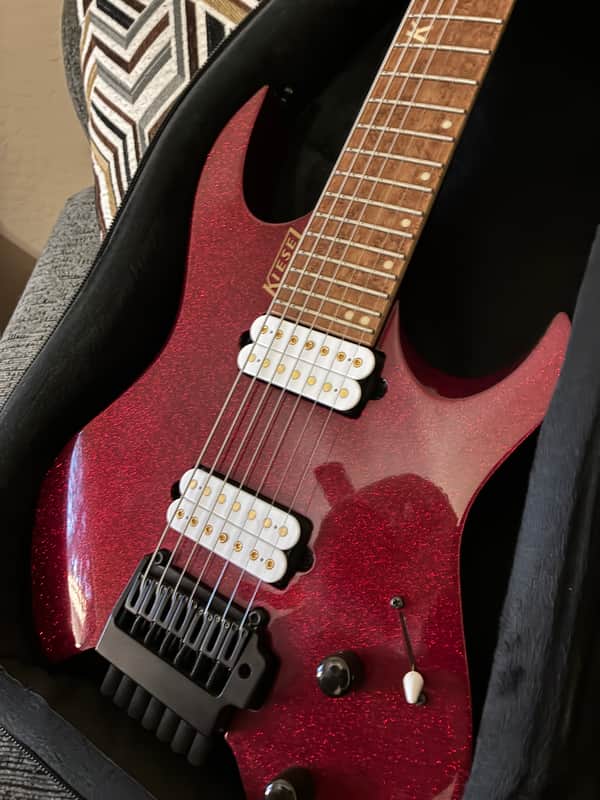 Kiesel V7X 2019 - Red Wine Metal Flake | Reverb