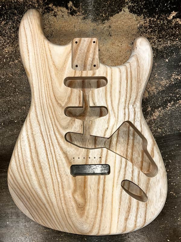 Unbranded Super Strat Body-Northern Swap Ash | Reverb