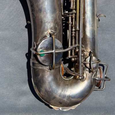 Buescher True Tone Alto Saxophone, Vintage Low Pitch, Silver | Reverb