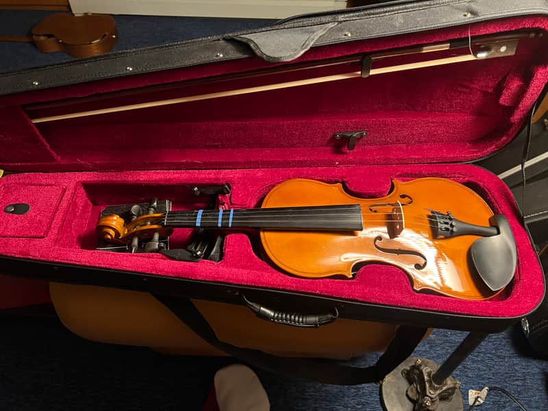 Mendini 4/4 Violin MV200 2010s - Natural | Reverb