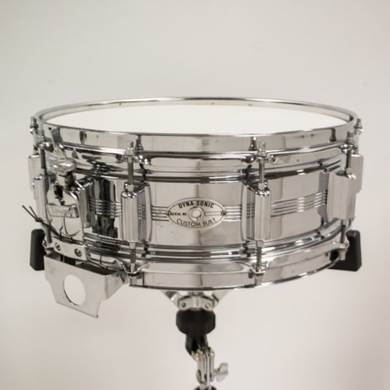 Rogers "5-Line" Dyna-Sonic 5x14" Chrome Over Brass Snare Drum | Reverb