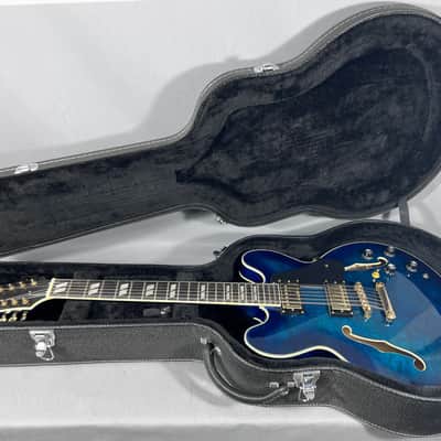 Olson 12 String Semi-Hollow Electric Guitar - Blueburst | Reverb