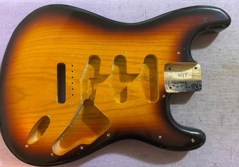 MJT Nitro One Piece Swamp Ash Stratocaster Body 2020’s - | Reverb