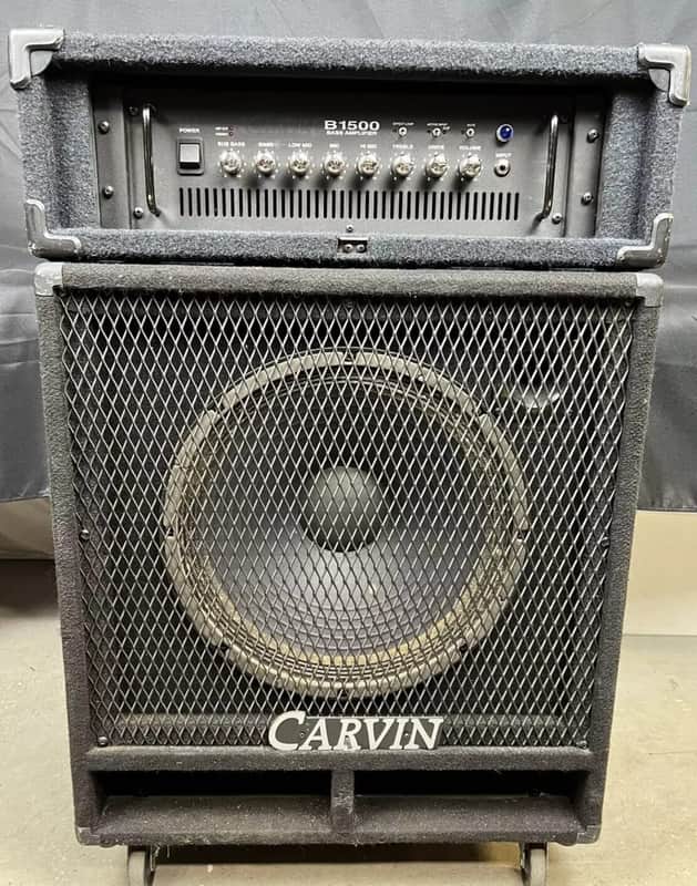 Carvin B1500 Bass Amp & RL115T Red Eye Bass Speaker System | Reverb