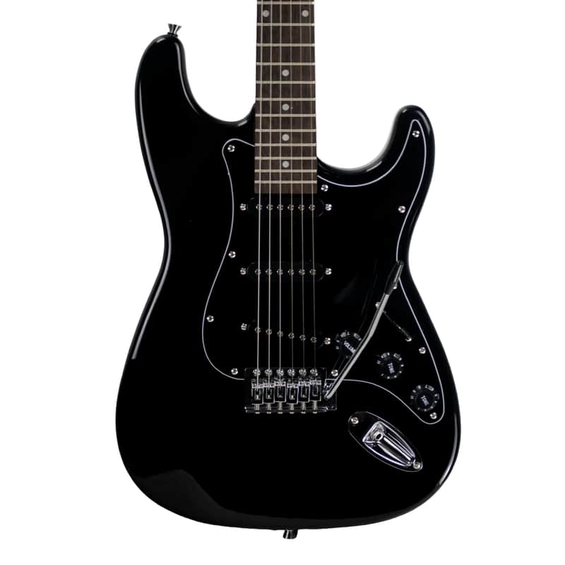 Sawtooth ES Alder Series Electric Guitar, Black with Black | Reverb