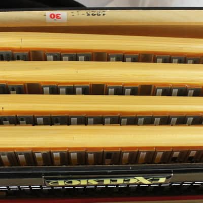 8007 - Black Excelsior 1320E Piano Accordion LMMM 41 120 | Reverb