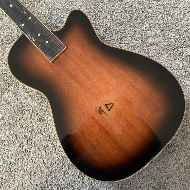 Sunburst Dobro Resonator Guitar, Plywood and Mahogany Body, | Reverb