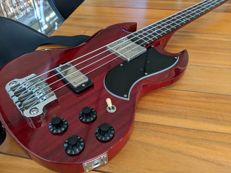 Greco EB-650 SG Bass 34" Scale Made In Japan 1988 Cherry | Reverb