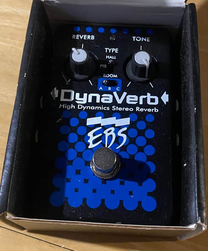 EBS DynaVerb Black Label Bass Guitar Reverb Effects Pedal | Reverb