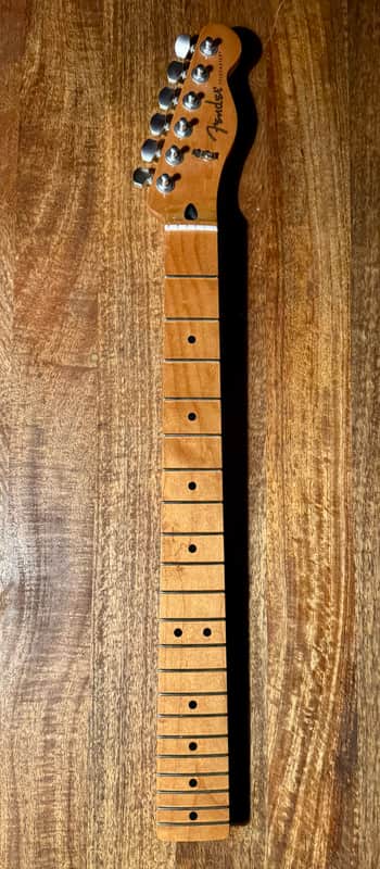 Fender Roasted Maple Standard Series Telecaster Neck - Maple | Reverb