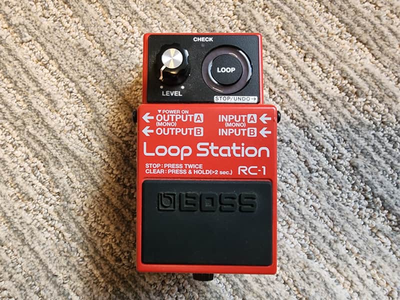 Boss RC-1 LOOP STATION LOOPER PEDAL 2010's - Red Metal Case | Reverb
