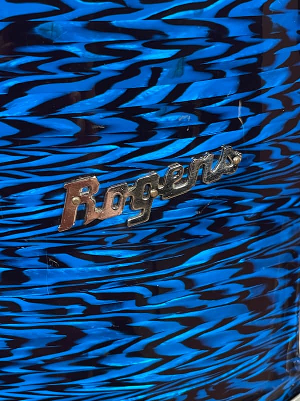 1960s Rogers Holiday 9x13 Tom Drum Blue Onyx | Reverb Luxembourg