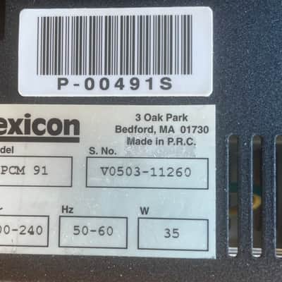 Lexicon PCM 91 Digital Reverberator 1990s - Black | Reverb