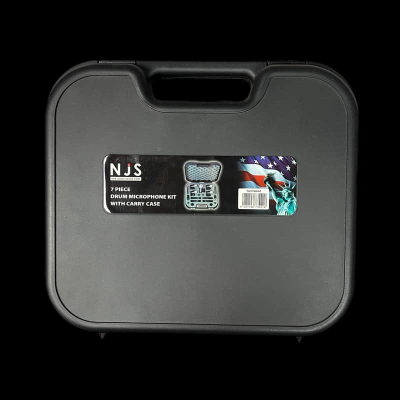 NJS 7 Piece Drum Microphone Kit With Carry Case | Reverb UK