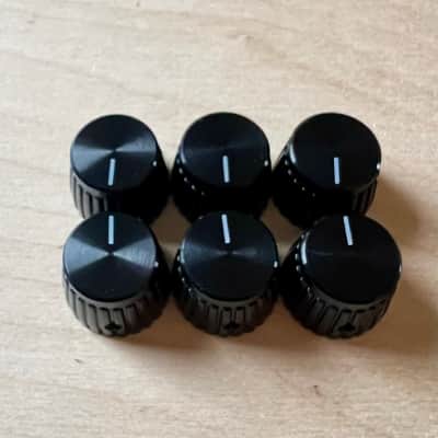 Set of 6x Black Marshall Reproduction amplifier control | Reverb UK