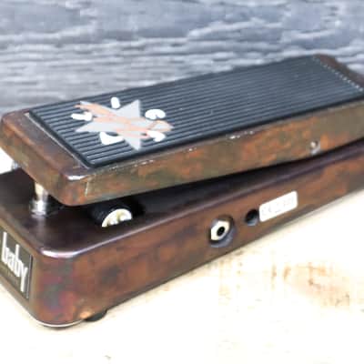 Dunlop JC95 Jerry Cantrell Cry Baby Wah Road Worn Brass | Reverb