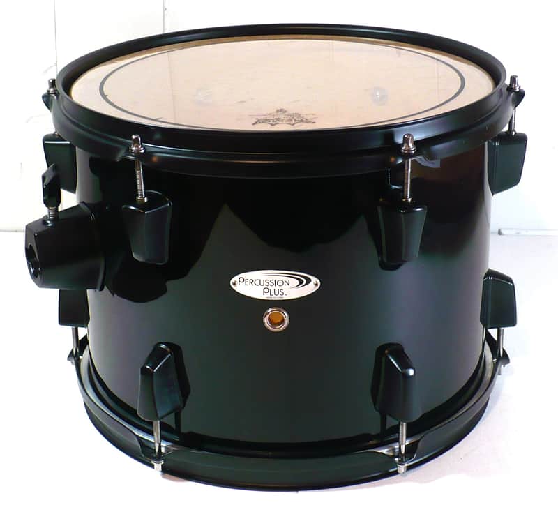 Percussion Plus 12" Mounted Tom / Gloss Black Wrap | Reverb