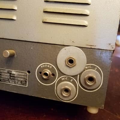 Webster Electric Rare Early Mono Tube PA Amp Mixer 1/4" phone | Reverb