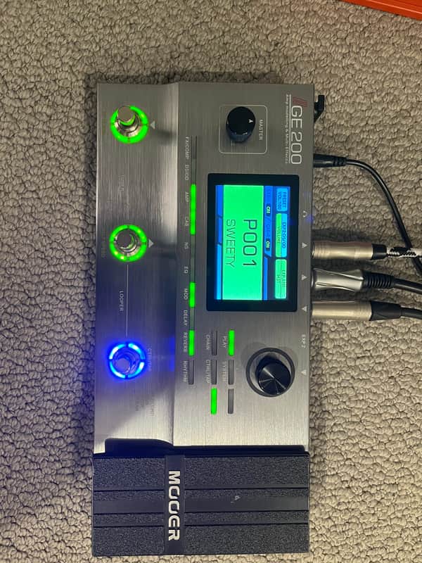 Mooer GE-200 Guitar Multi-Effects 2010s - Silver | Reverb