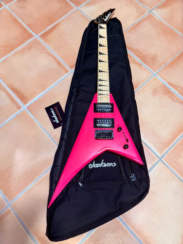 Jackson JS SERIES RR MINION JS1X Flying V Randy Rhoads - Neon | Reverb