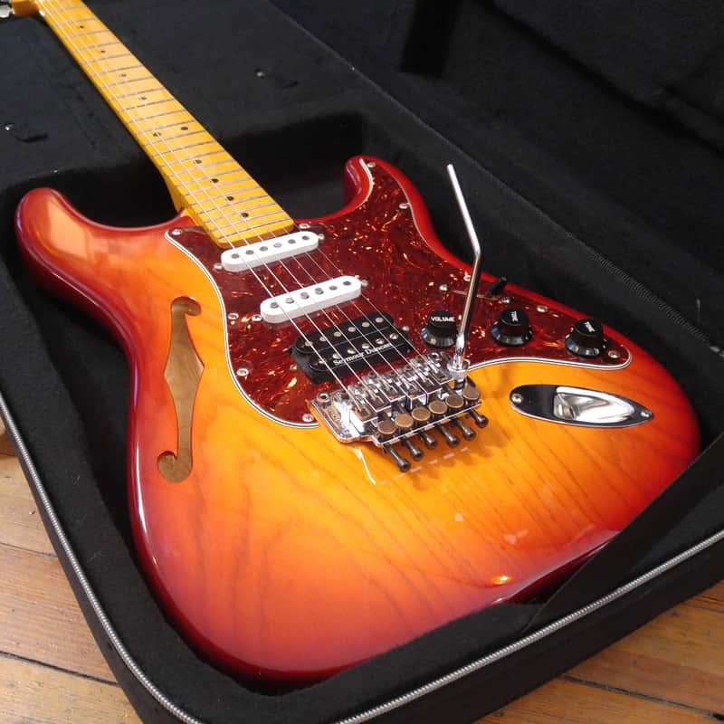 Warmoth Thinline HSS Floyd Rose Partscaster Sienna Burst | Reverb