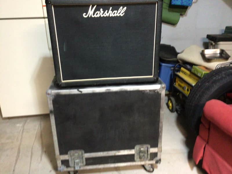 Marshall with calzone 2104 empty cabinet and calzone case | Reverb