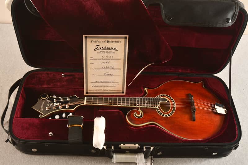 Eastman Mandolin MD814 Oval Sound Hole F Style Solid | Reverb