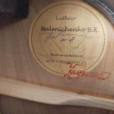7 String Acoustic Electric Guitar Luthier Kalenichenko B. K.- | Reverb