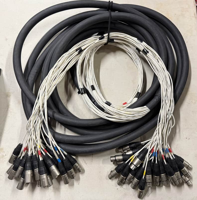 Custom Pro 28-Channel XLR Breakout Snake – 25ft with Genuine | Reverb