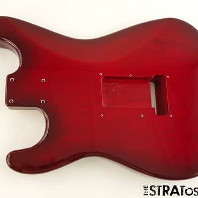 Fender Richie Kotzen Strat BODY Ash Flame Maple Top Red | Reverb