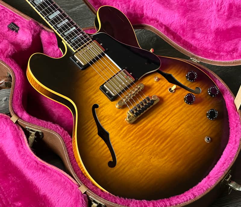 1990 Gibson ES-347 Flamed Maple Body Tobacco Burst | Reverb Canada